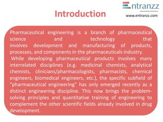 Carrers in pharmaceutical engineering or technology | PDF
