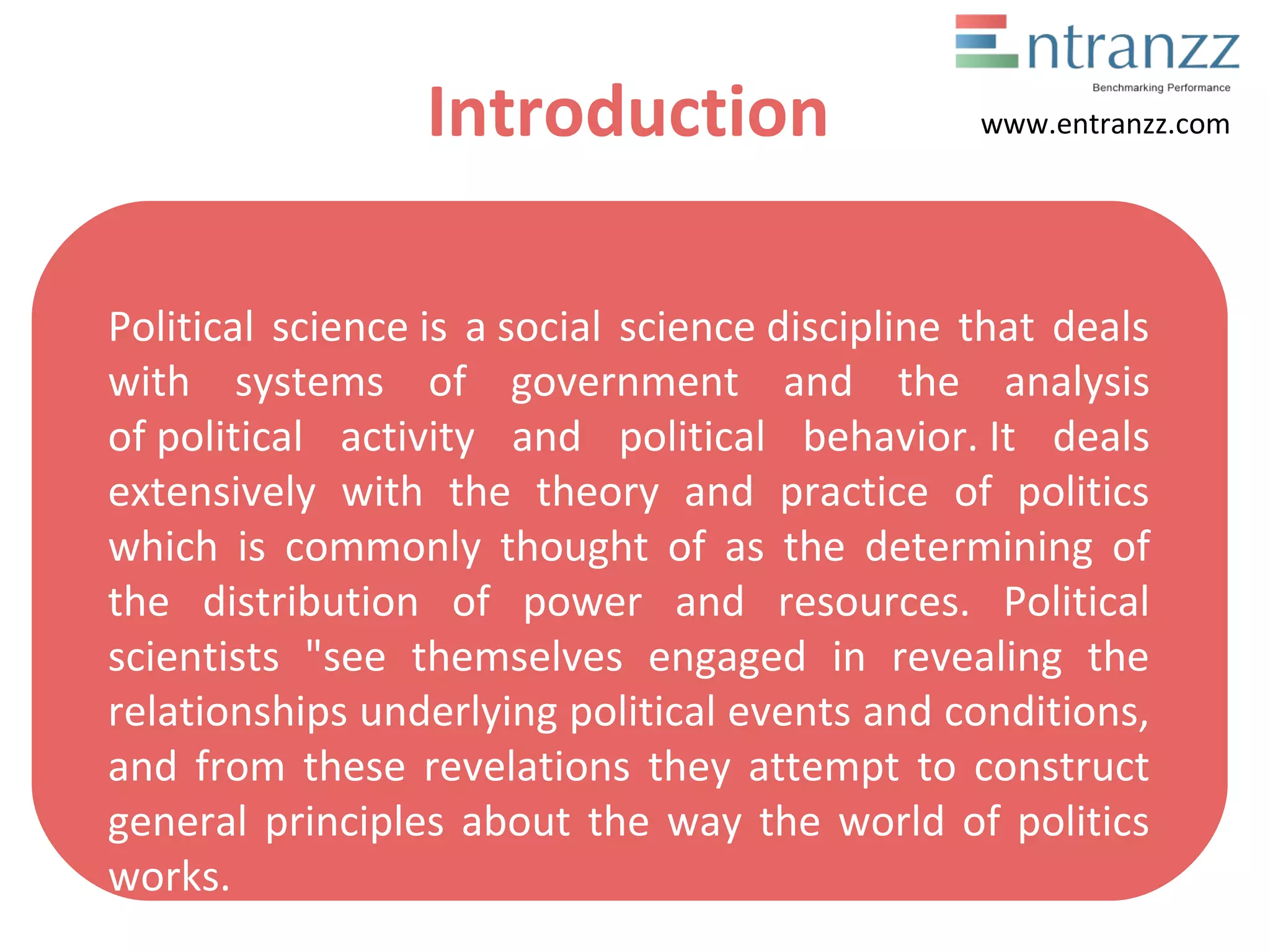 Carrers in political science | PPT
