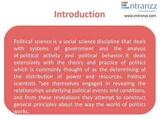 Carrers in political science | PPT
