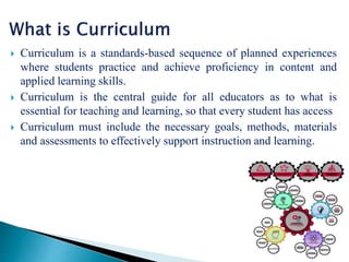 Curriculum development scope, elements and importance | PPTX