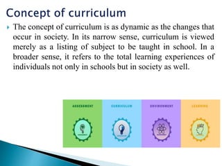 Curriculum development scope, elements and importance | PPTX