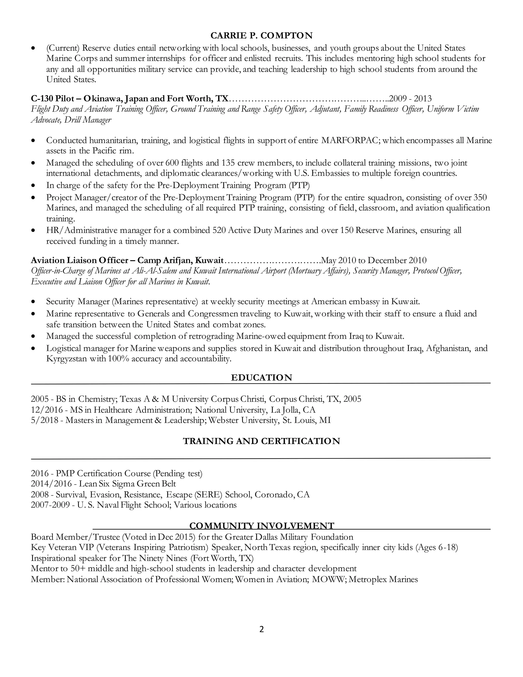 Carrie Compton Resume | DOCX