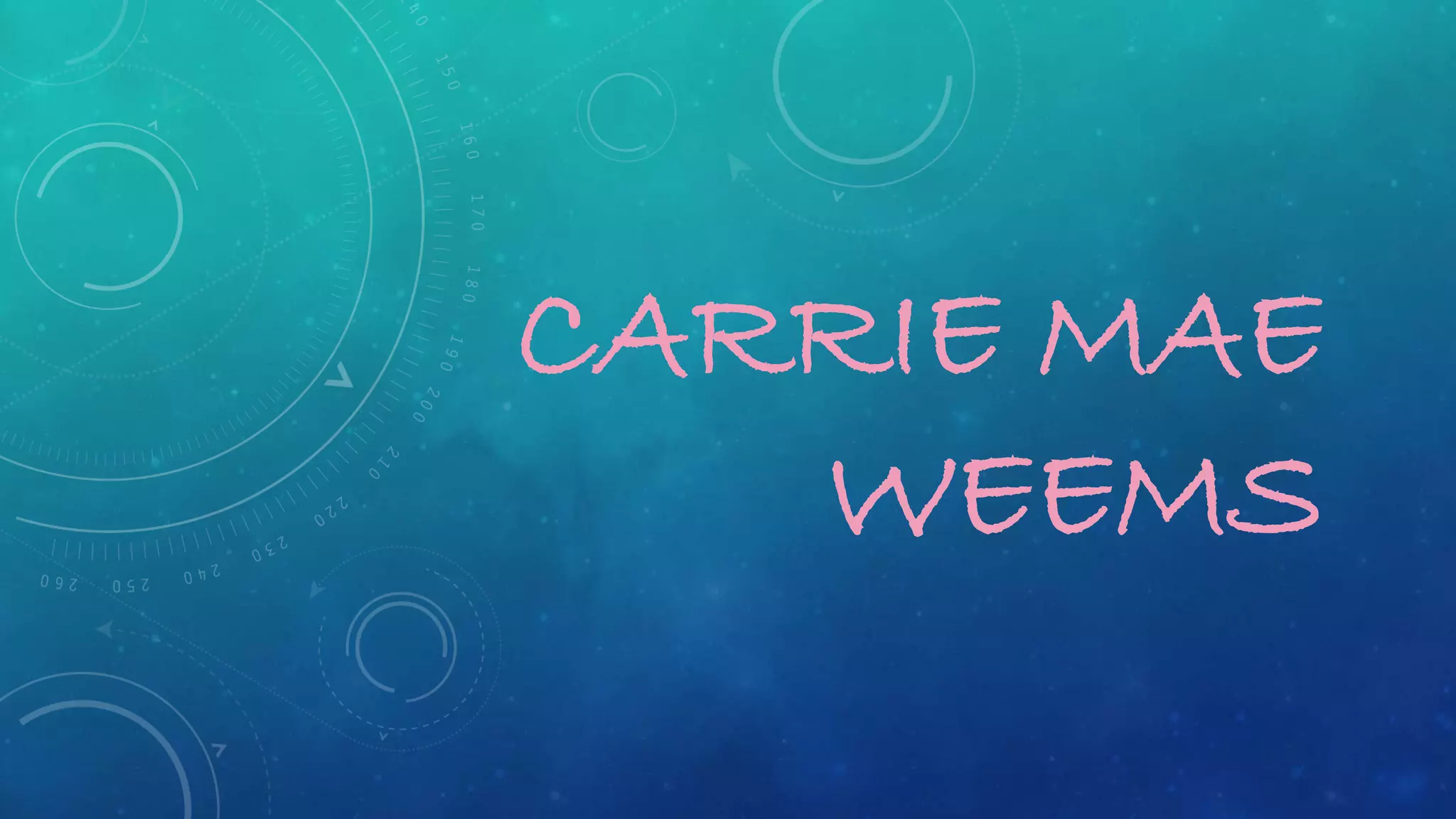 Carrie mae weems | PPT