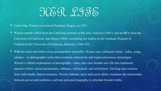 Carrie mae weems | PPT