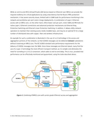 Carrier grade ethernet for power utilities - solution paper | PDF