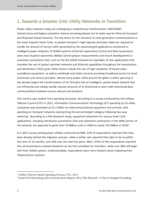 Carrier grade ethernet for power utilities - solution paper | PDF