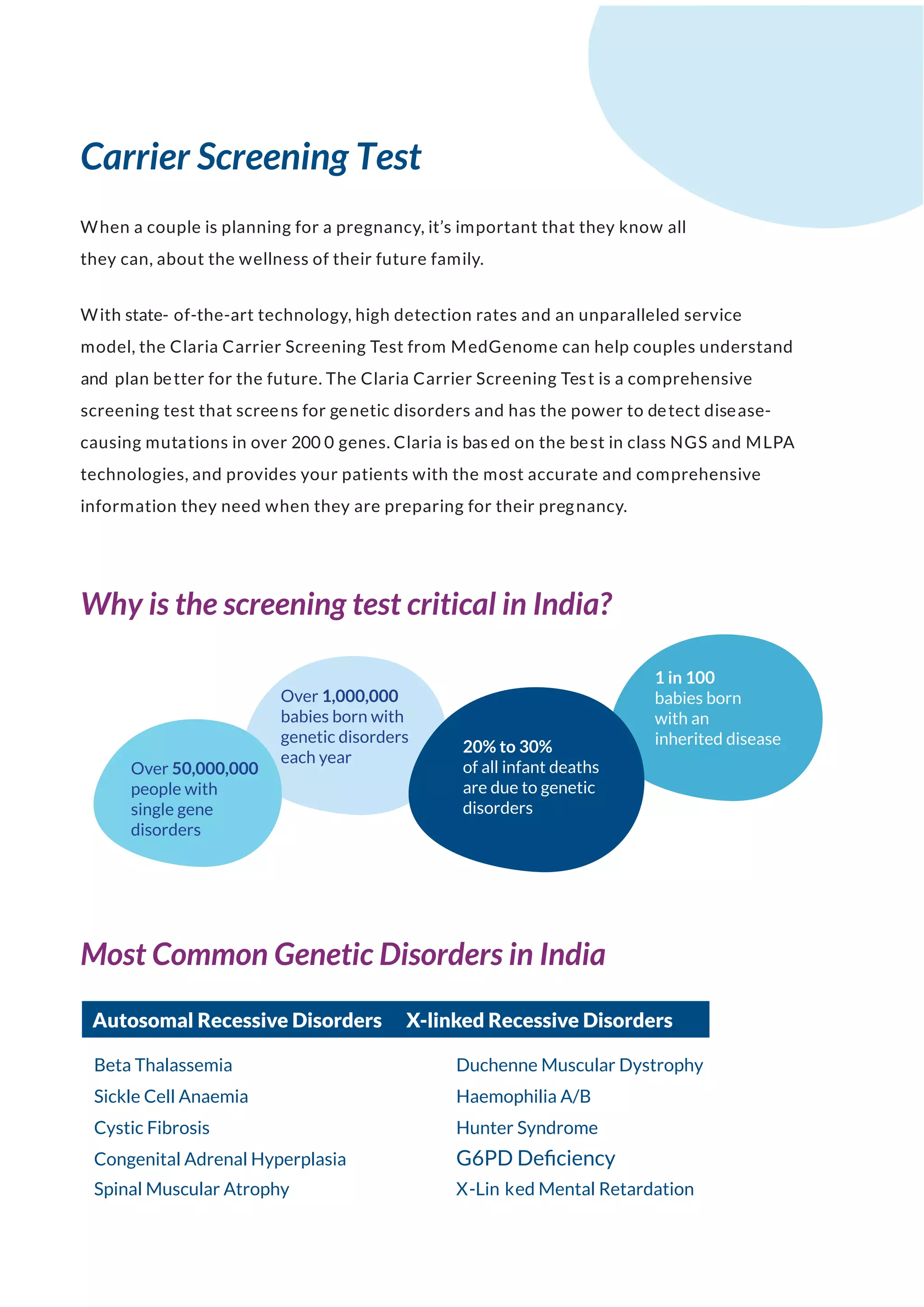 Carrier Screening Test for couples planning a baby | PDF