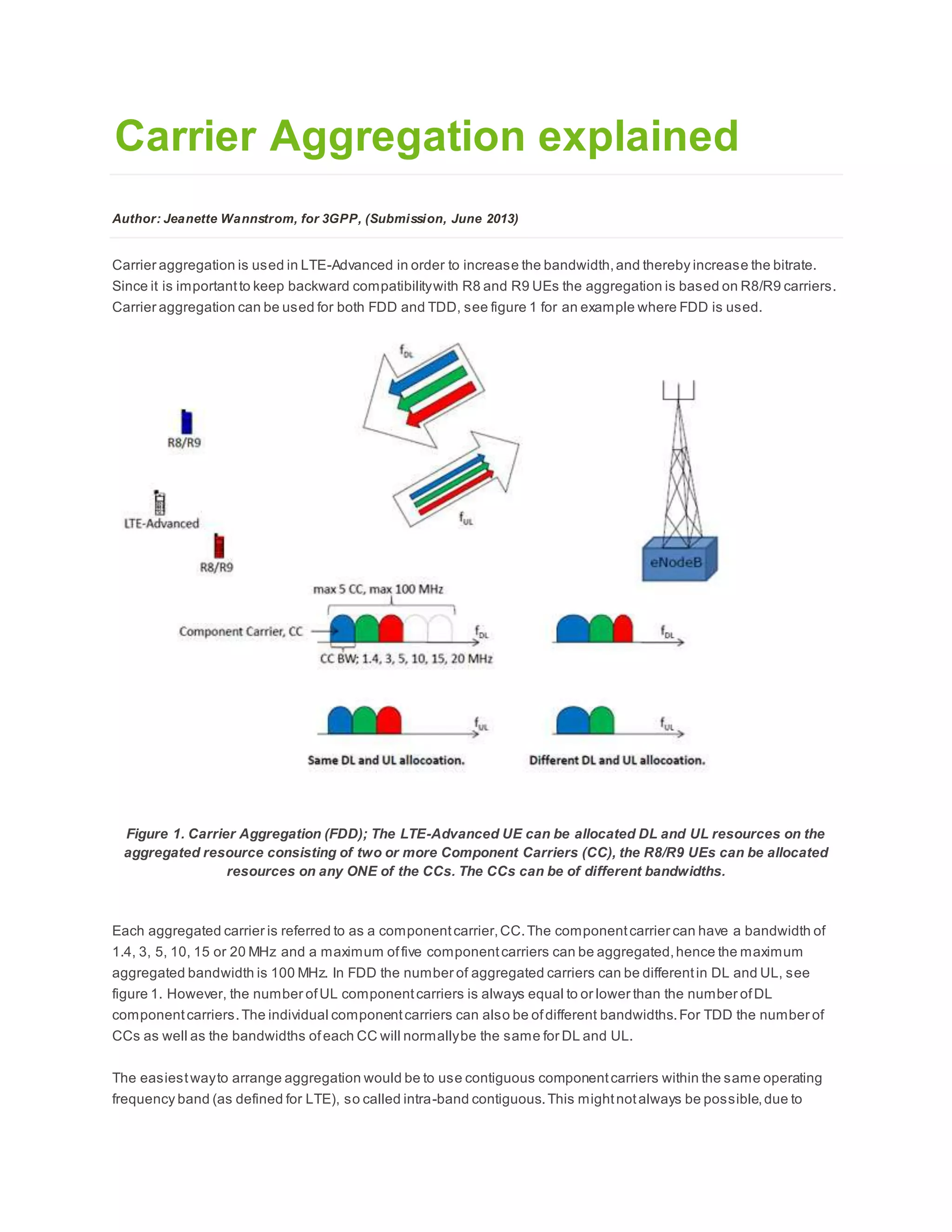 Carrier aggregation explained | DOCX