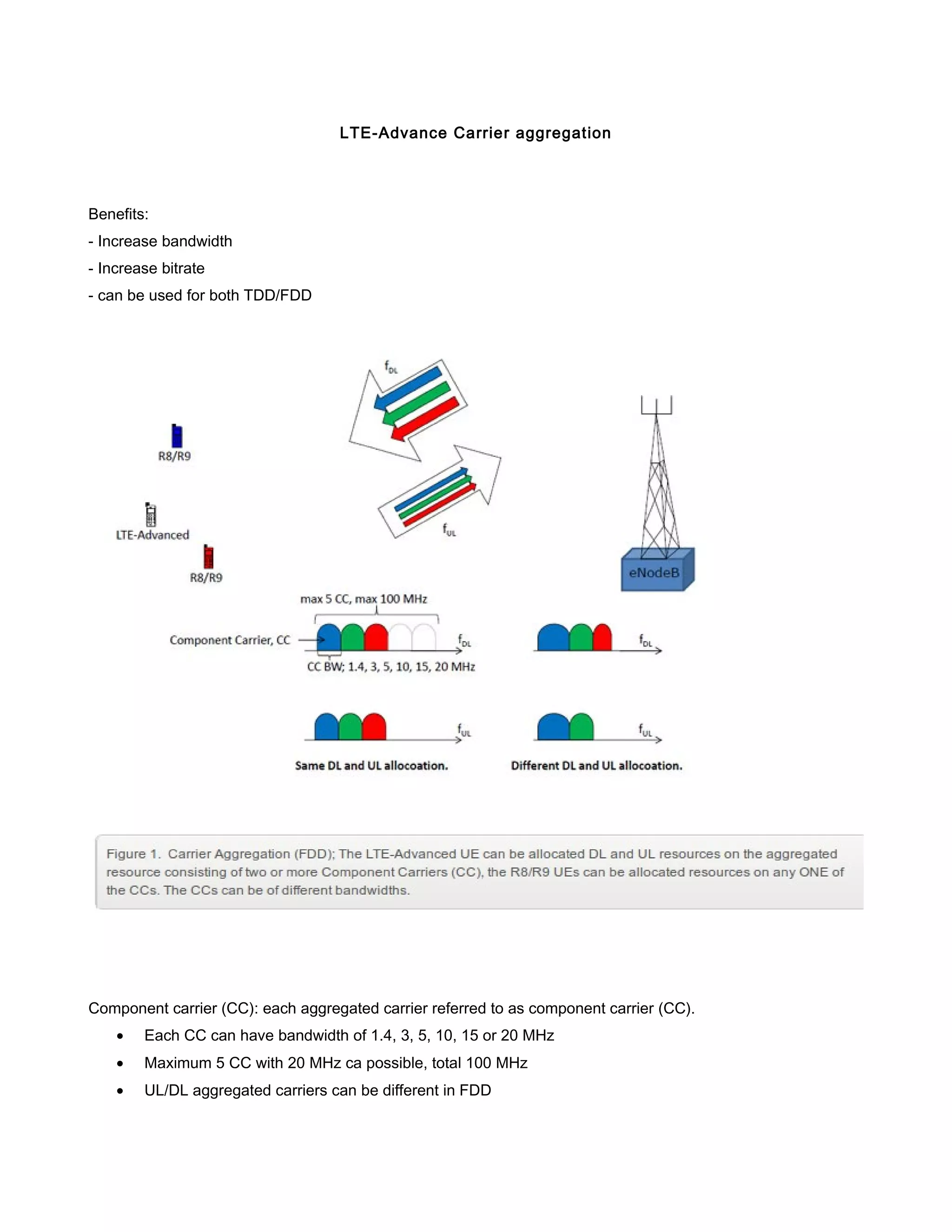Carrier aggregation LTE | PDF