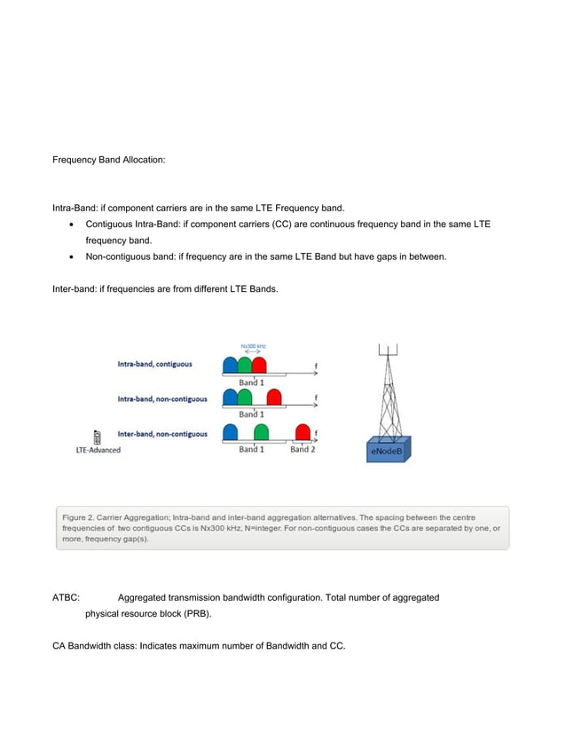 Carrier aggregation LTE | PDF