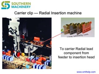 Carrier clips for uic radial insertion machine | PDF