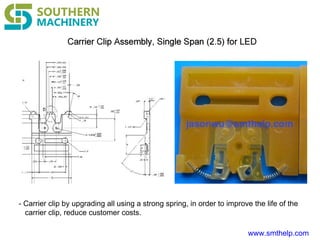 Carrier clips for uic radial insertion machine | PDF