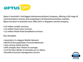 Carrier Competition Module (OPTUS) | ODP
