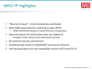 Carrier ethernet vs-mpls-power-utility-communications | PDF