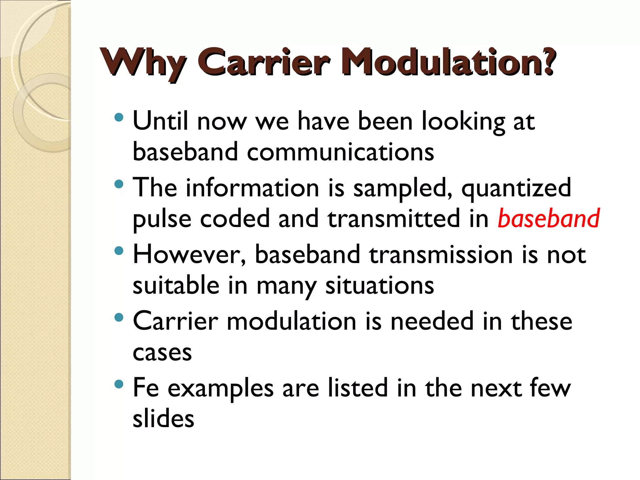 Carrier modulation | PPT