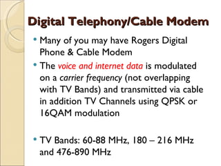Carrier modulation | PPT | Computer Networking | Computing