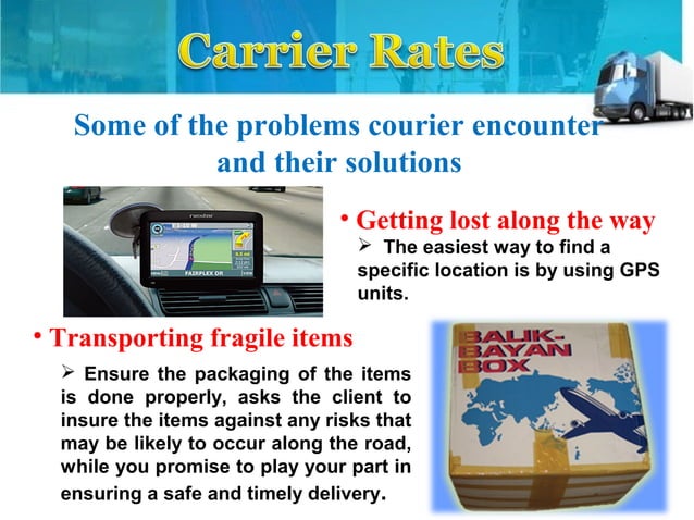 Carrier rates and tariffs | PPT