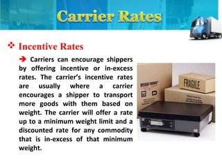 Carrier rates and tariffs | PPT