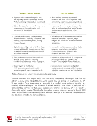 A Carrier Roadmap for Monetizing Next Generation Wi-Fi | PDF