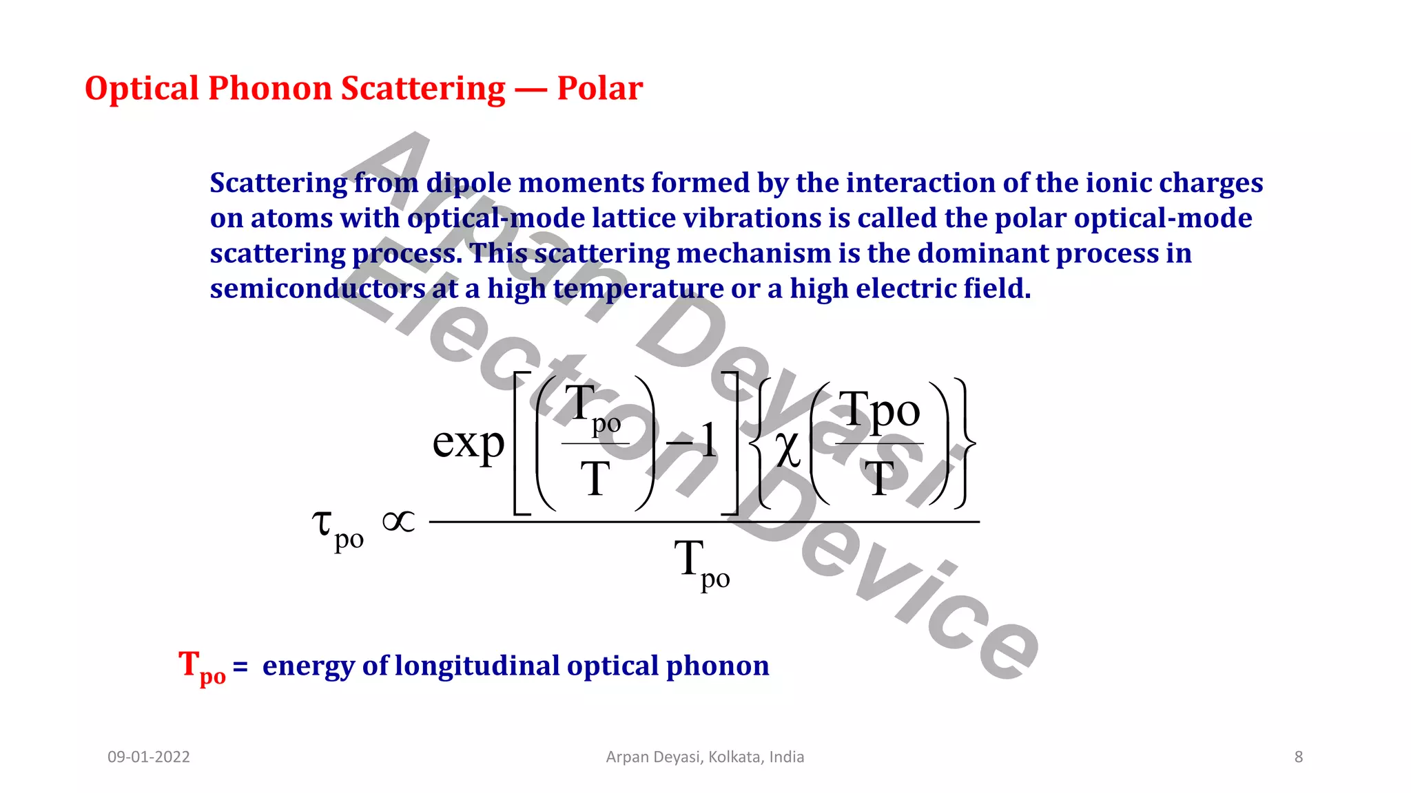 Carrier scattering and ballistic transport | PDF