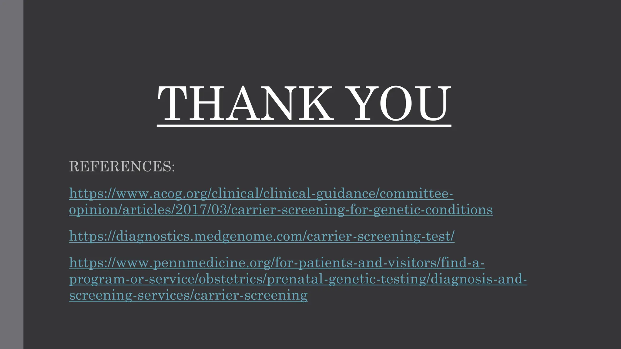 CARRIER SCREENING TEST, latest information | PDF