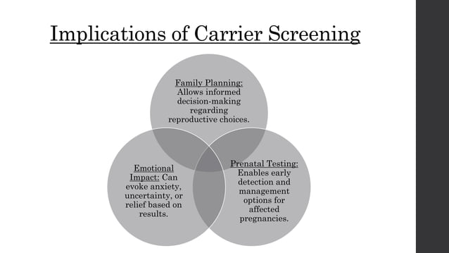 CARRIER SCREENING TEST, latest information | PDF | Infertility ...