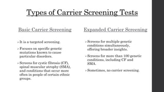 CARRIER SCREENING TEST, latest information | PDF