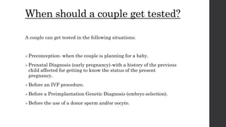 CARRIER SCREENING TEST, latest information | PDF