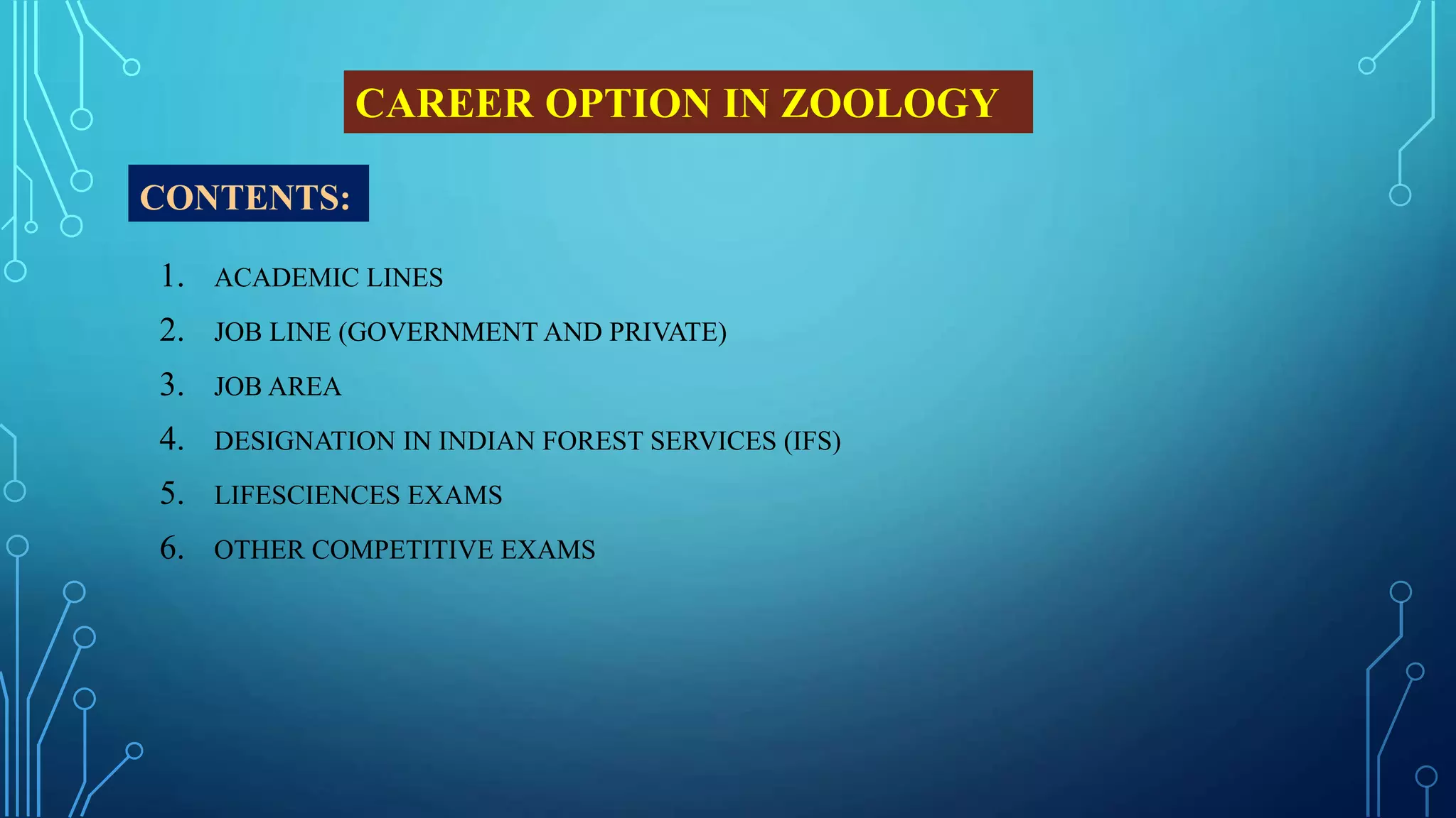 Careers in Zoology | PPTX