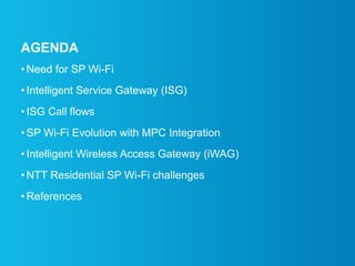 Carrier WiFi Architectures | PPTX