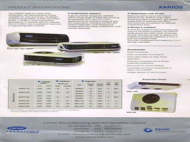 Carrier xarios | PPTX