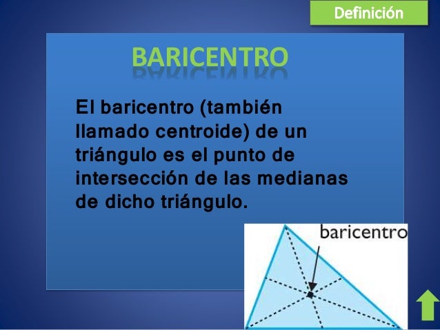 Baricentro de un triángulo