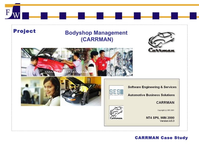 Carrman Case Study of a Body Shop application | PPT
