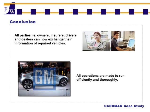 Carrman Case Study of a Body Shop application | PPT