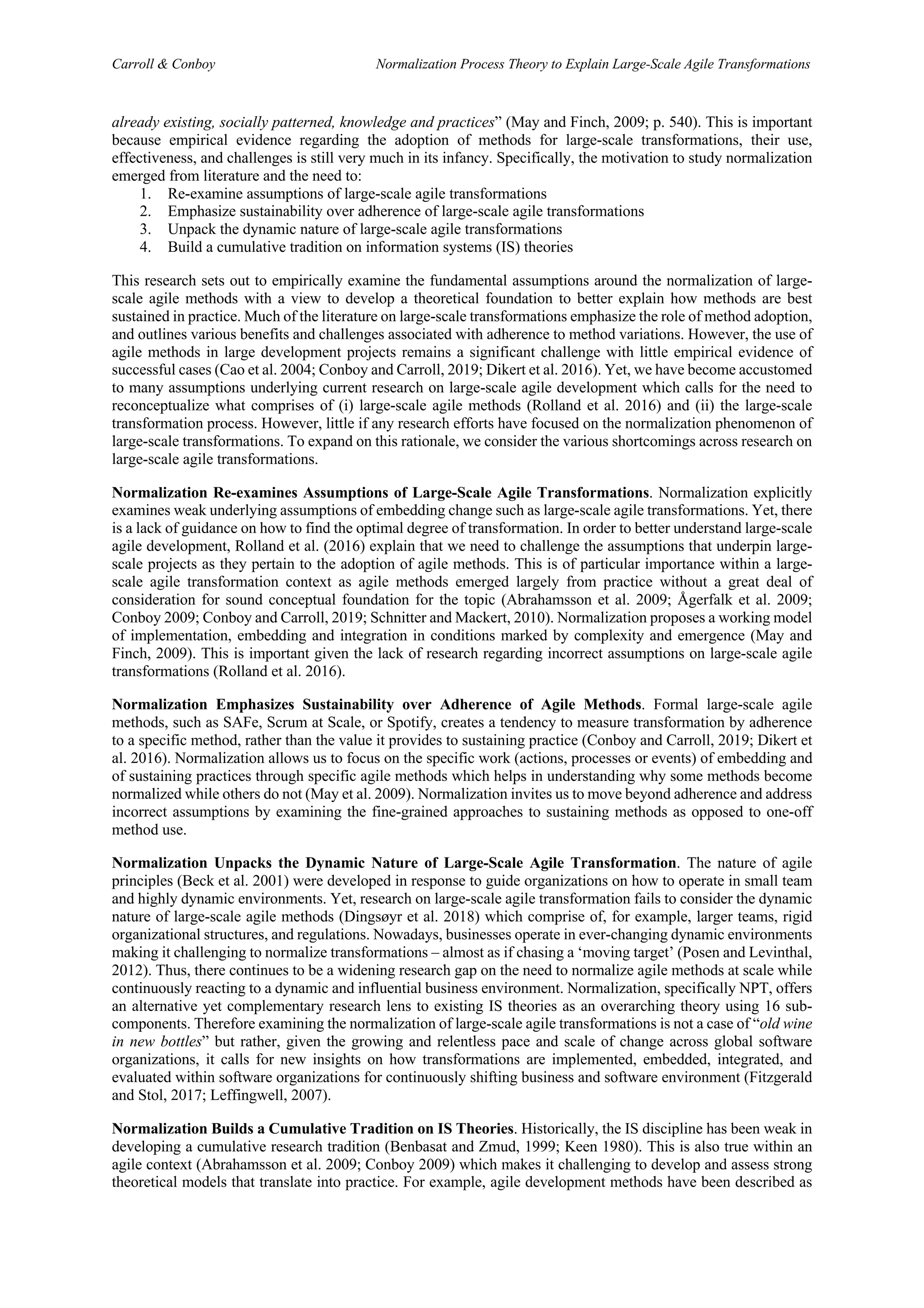 Carroll-2019--Large-ScaleAgileTransformations.pdf | Web Development | Internet