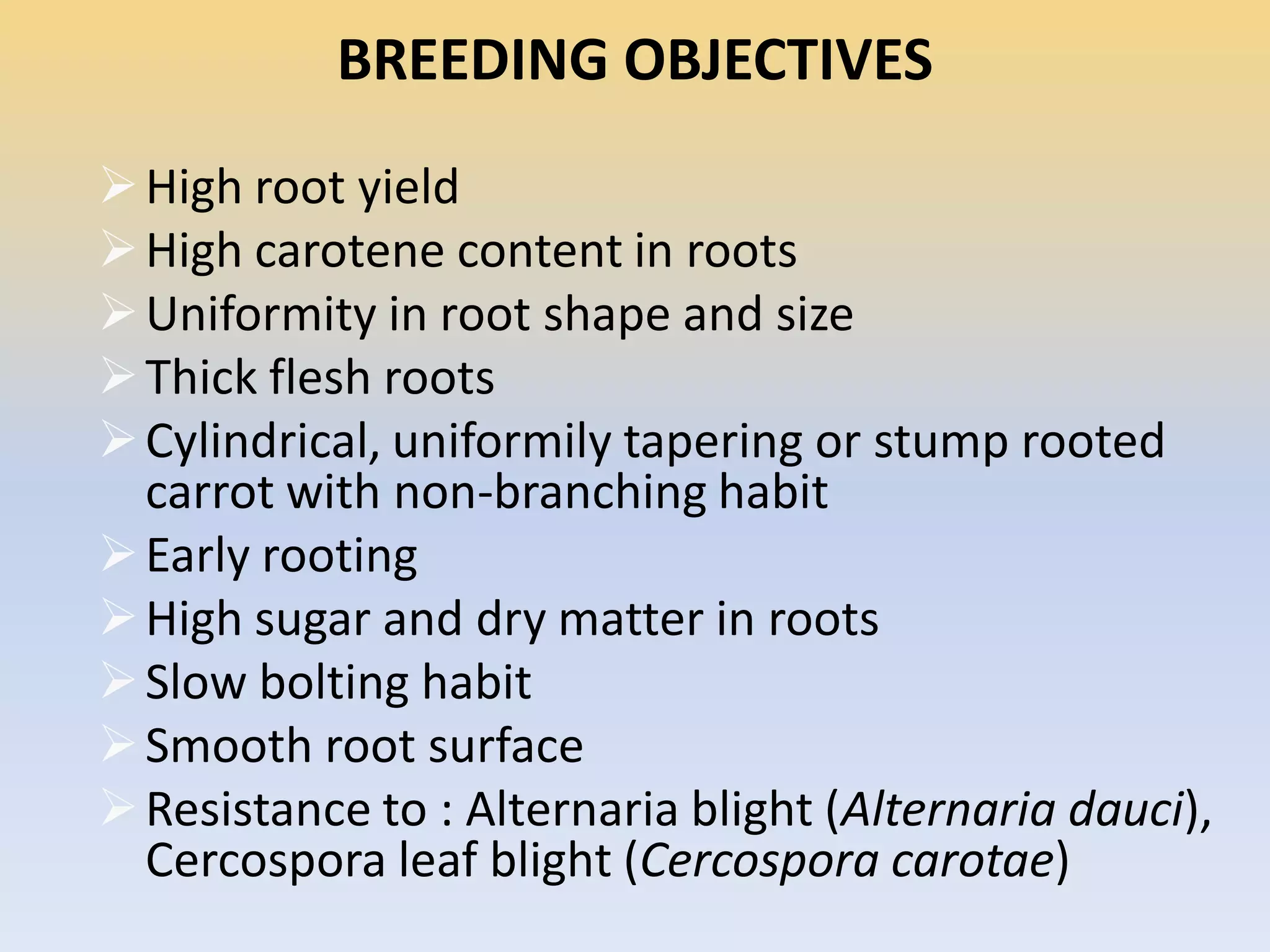 Carrot breeding (2) | PDF