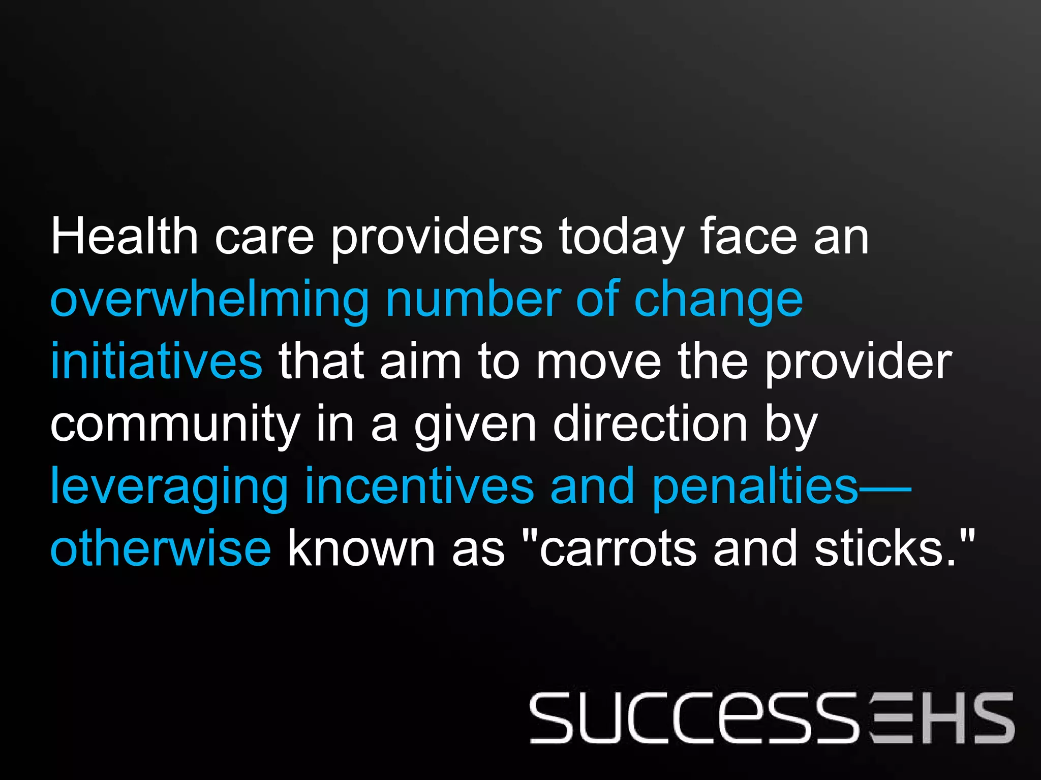 CMS Incentives and Penalties | PDF