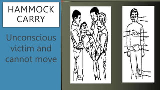 CARRYING AND TRANSPORTING AN INJURED VICTIM.pptx