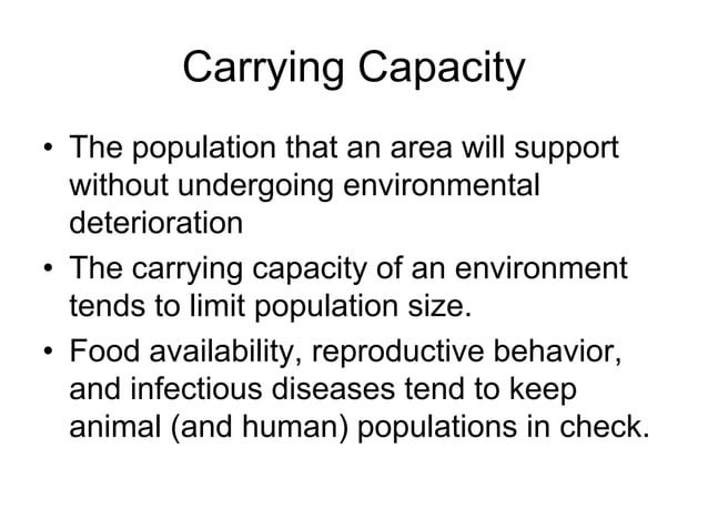 Human Carrying capacity | PPT
