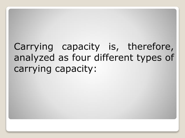 Carrying capacity | PPTX | Environment | Science