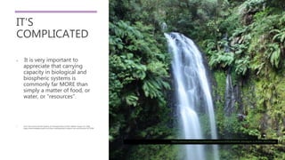 Carrying capacity and overpopulation | PPTX