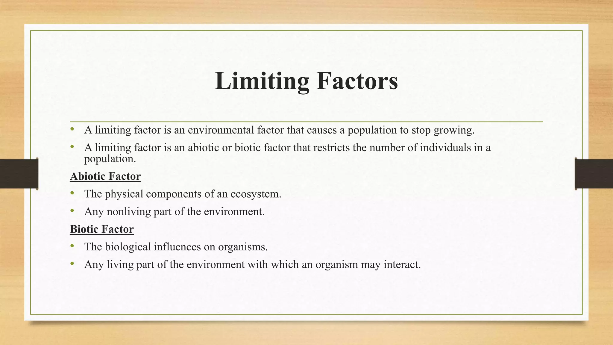 Carrying capacity of ecosystem | PPTX