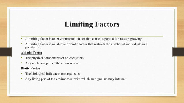 Carrying capacity of ecosystem | PPTX