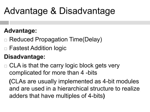 Carry look ahead adder | PPTX | Programming Languages | Computing