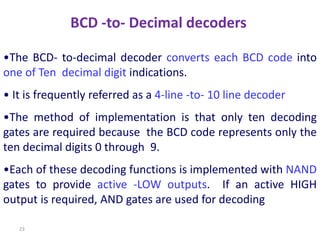 Carry Look Ahead Adder, ALU, Encoders and Decoders | PPT