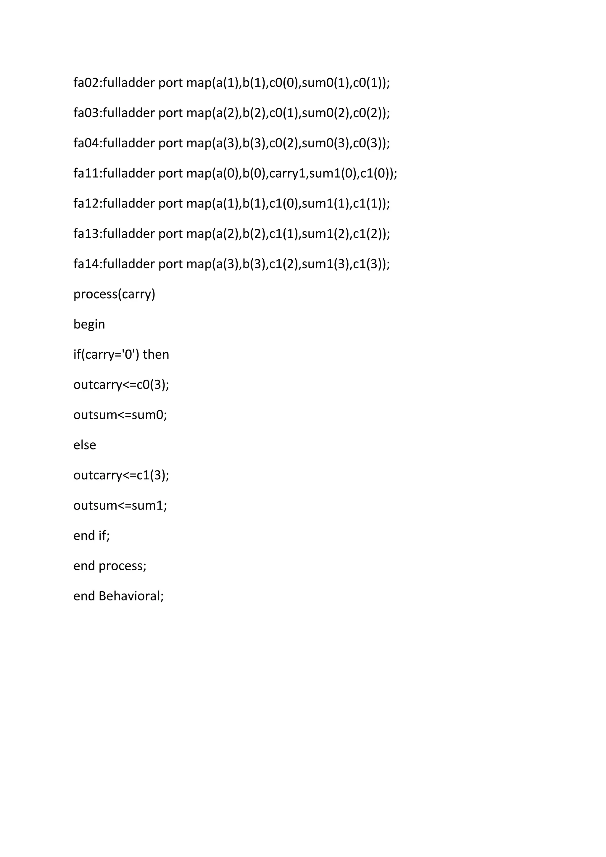 Carry save adder vhdl | PDF