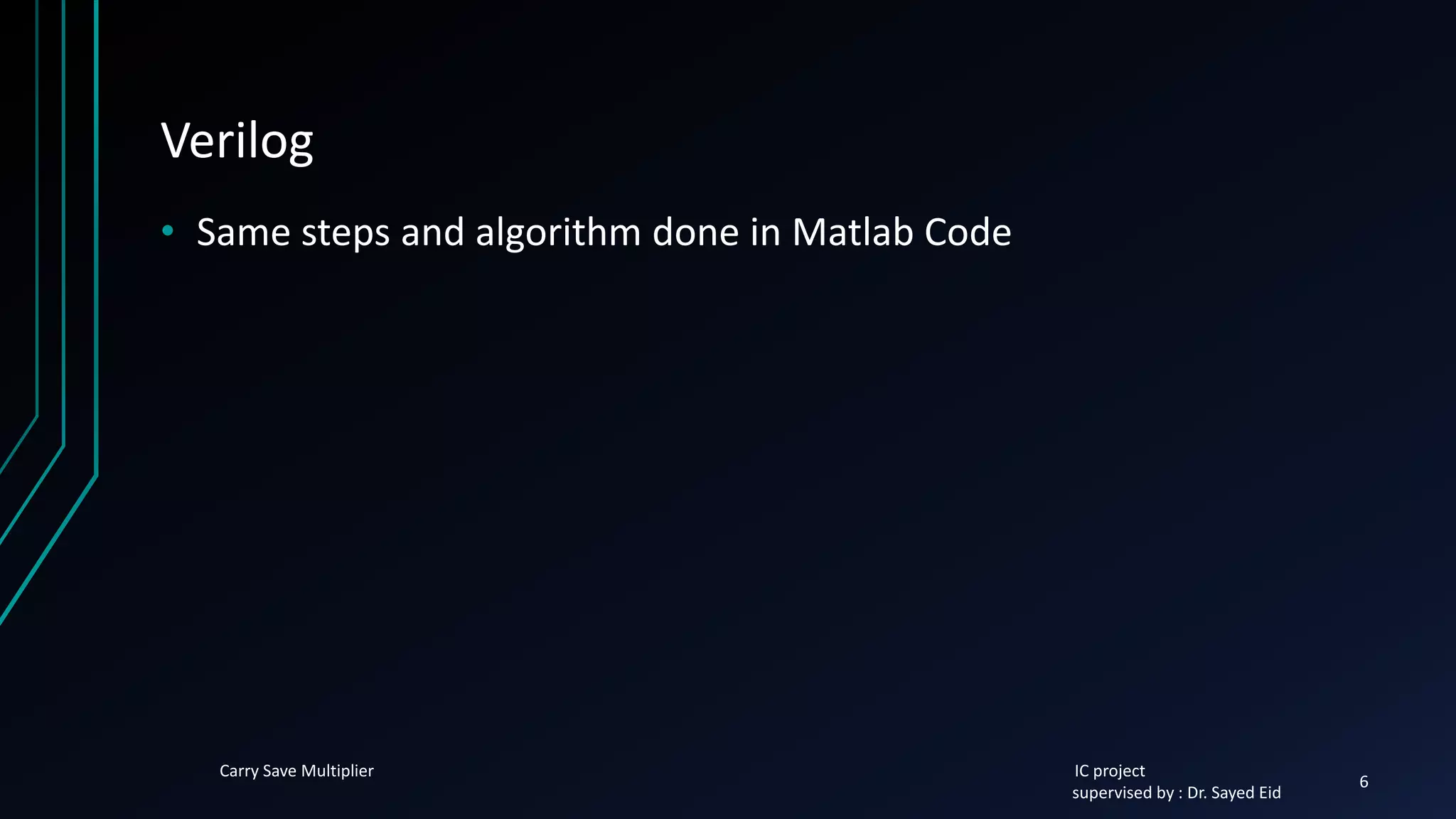 Carry save multiplier | PPTX