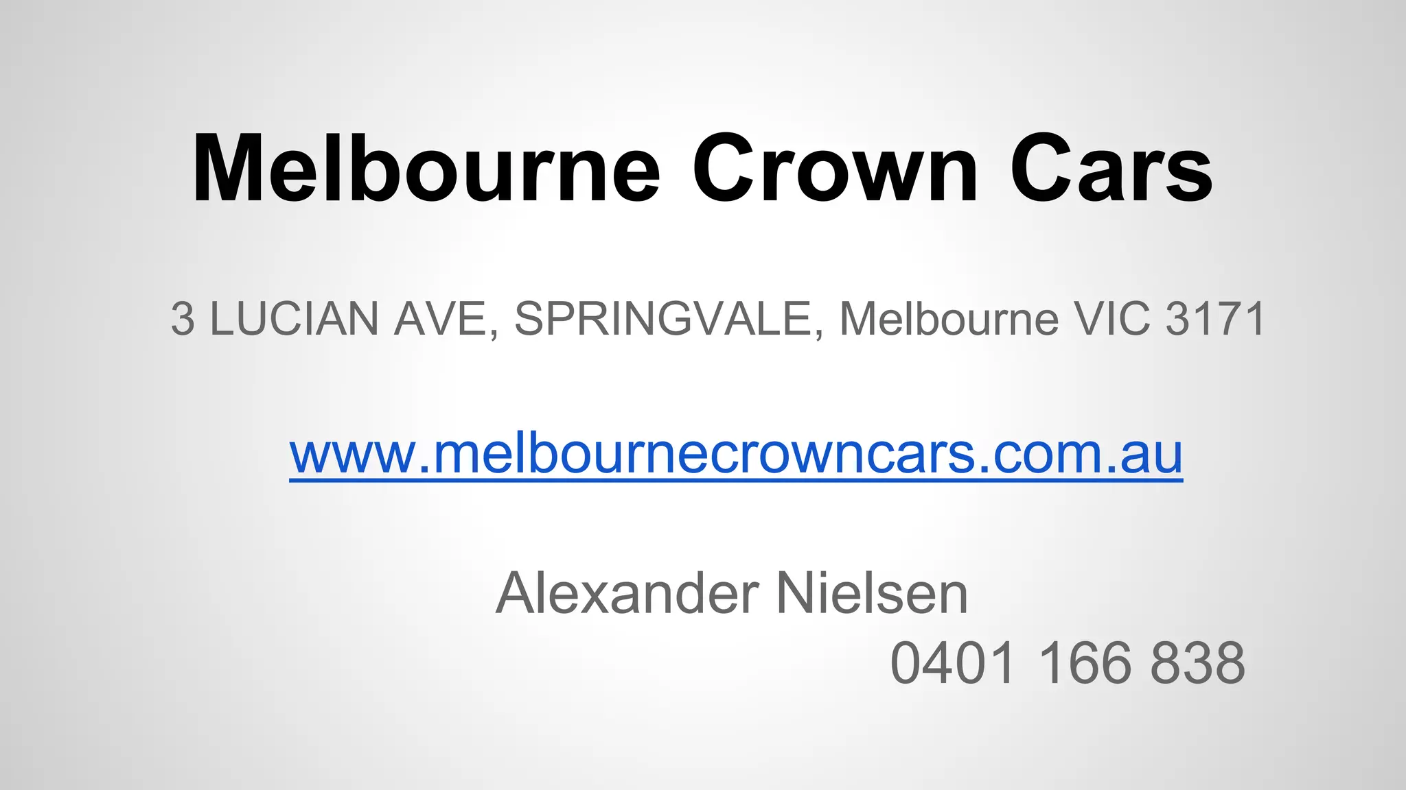Executive cars melbourne | PPTX