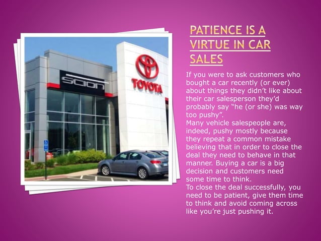 Car sales training | PPTX