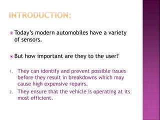 Car sensors | PPTX